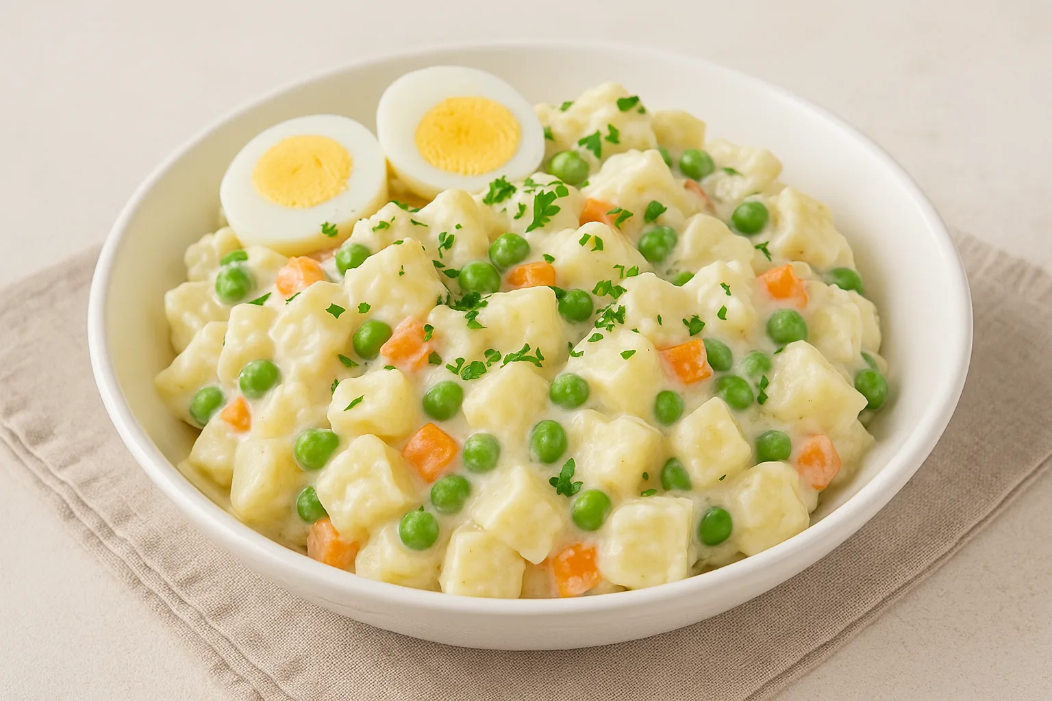 Ensalada de Papas con Mayonesa Casera Light - Sabore Saludable